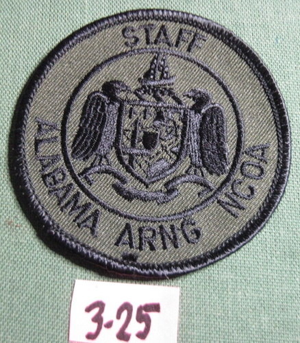 Army Subdued PATCH ALABAMA NATIONAL GUARD MILITARY ACADEMY NCO Course ...