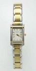 Regency Watch Womens White Stainless Gold Silver Batt Water Resist ...