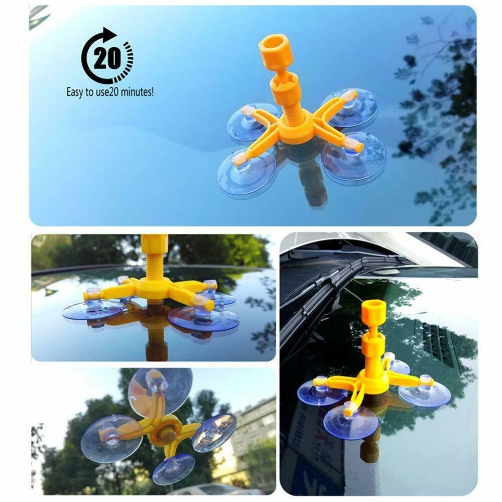 Windshield Repair Kit Quick Fix DIY Car Glass For Bullseye Chip Crack ...