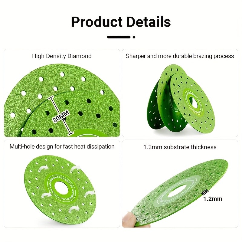 Rock Slab Grinding Disc, 4.5 Inch Glass Cutting Disc for Angle Grinder ...