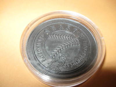 Collectible Season 7 SPRINGFIELD CARDINALS 2011 coin medallion in clear ...