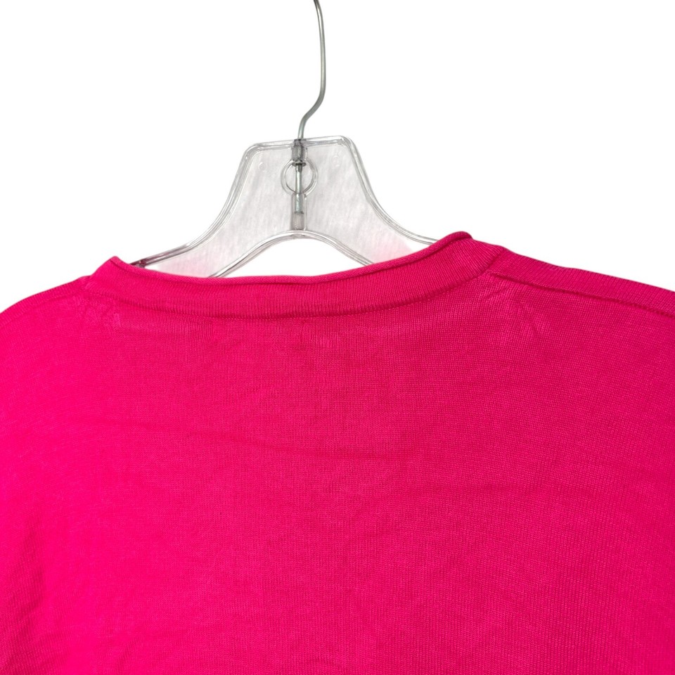 Meredith Plus XL Womens V-Neck Knit Cardigan Pockets Barbie-Pink Work ...