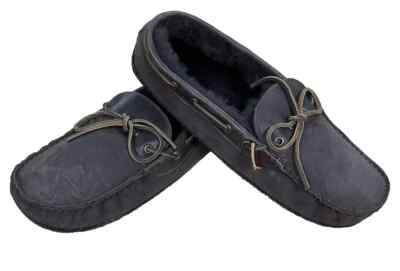 Filson x Quoddy Moccasin Slippers 20282628 MADE IN USA Chocolate Brown ...