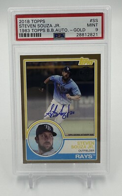 2018 Topps Steven Souza Jr. 1983 Topps Autographed Gold PSA 9 | eBay