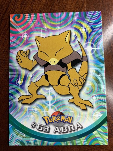 1999 Topps Pokemon TV Animation Blue Logo #63 Abra | eBay