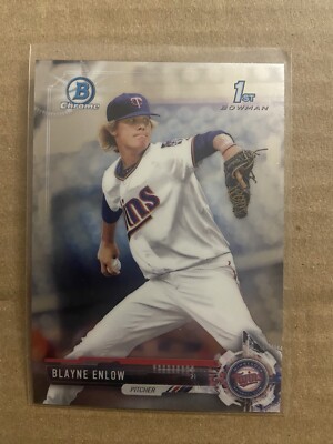 2017 Bowman Draft Chrome Blayne Enlow 1st Bowman Minnesota Twins #BDC ...