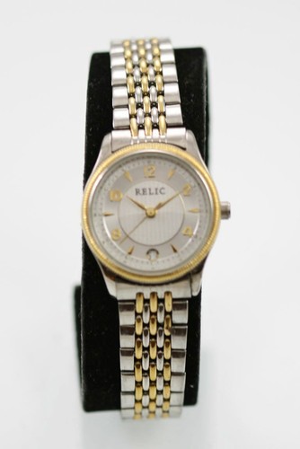 Relic Watch Women Silver Gold Stainless Steel Water Re Battery Date ...