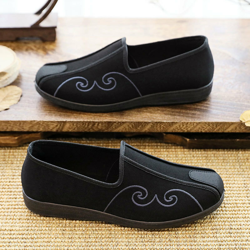 Spring Men Casual Tang Suit Hanfu Embroidered Shoes Chinese Style Retro ...