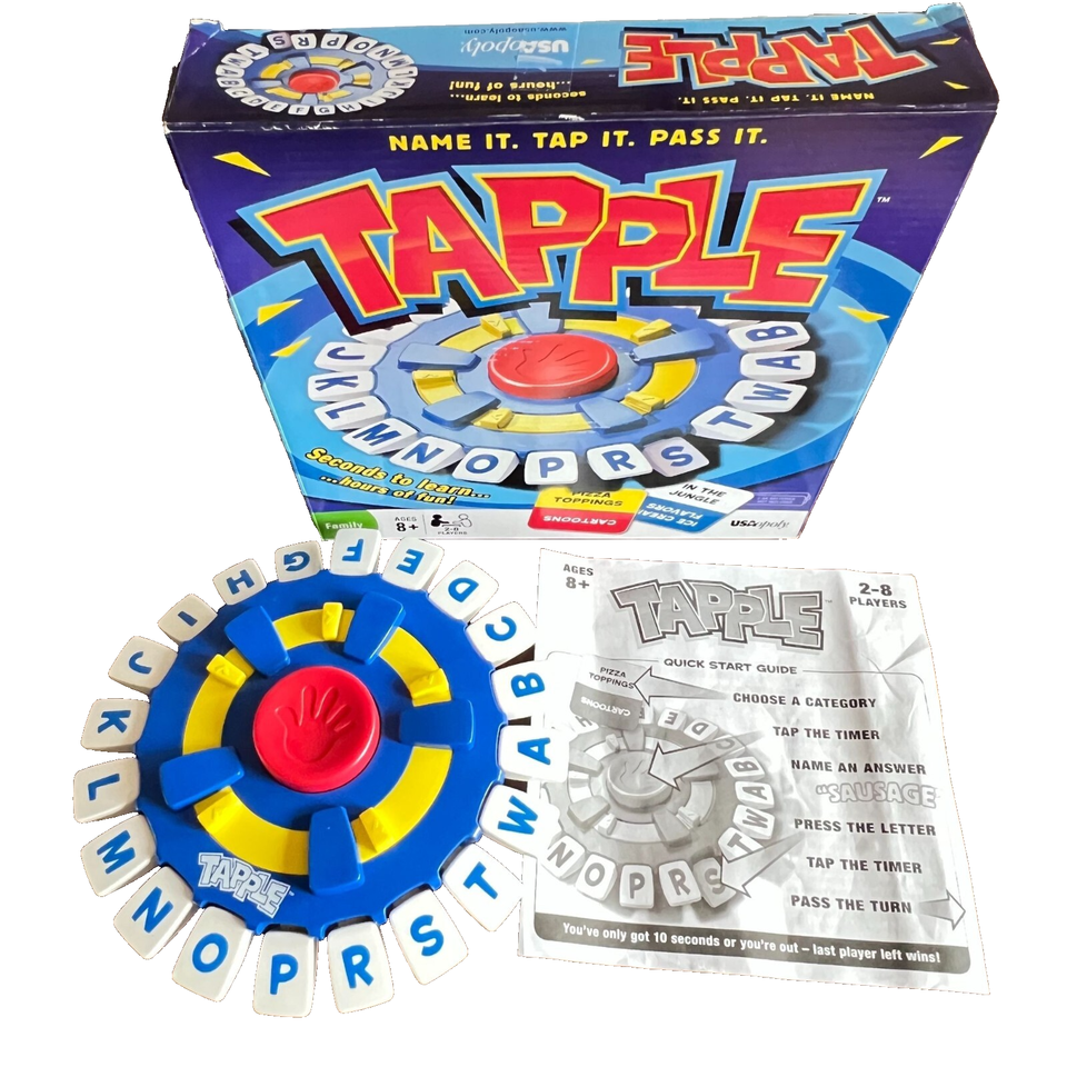 Tapple Family Word Game By USAopoly Ages 8+ 2-8 Players | eBay