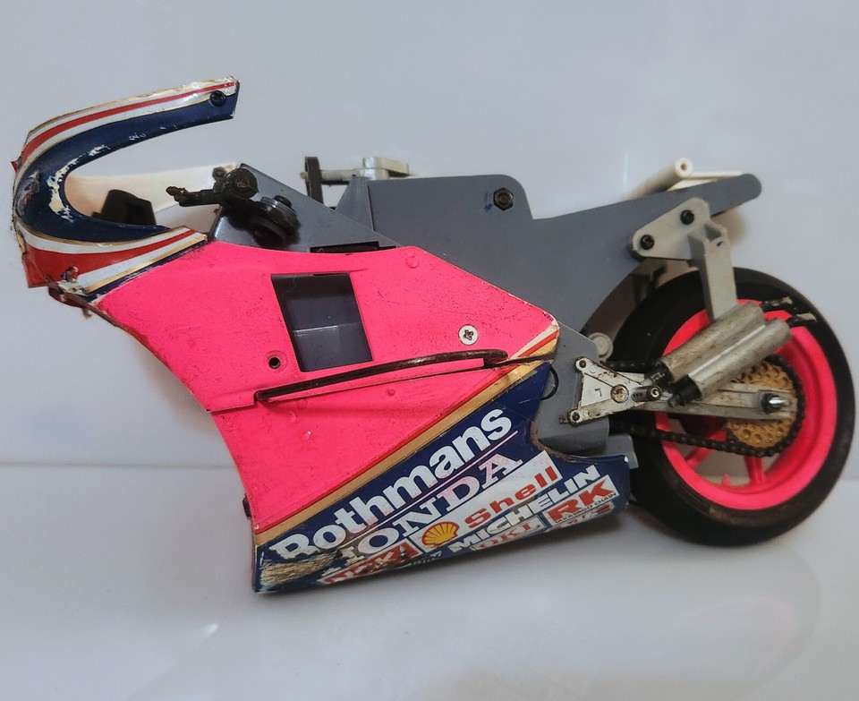 Vintage RC Motorcycle Parts Lot Kyosho Eleck Rider Graupner Kraft ...