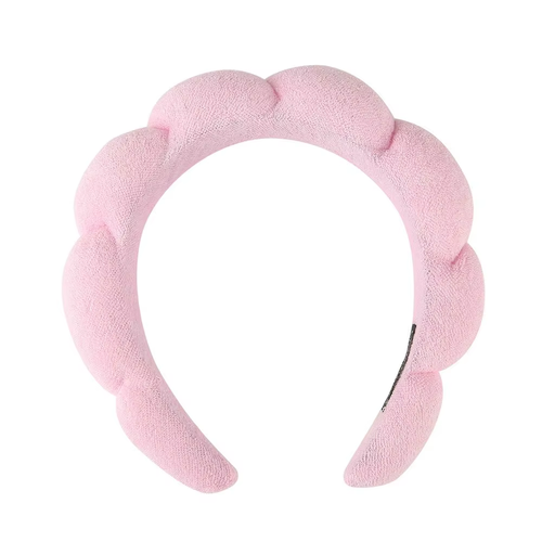 1/6Pcs Women Puffy Sponge Headband Set Spa Hairband Wristbands Hair ...