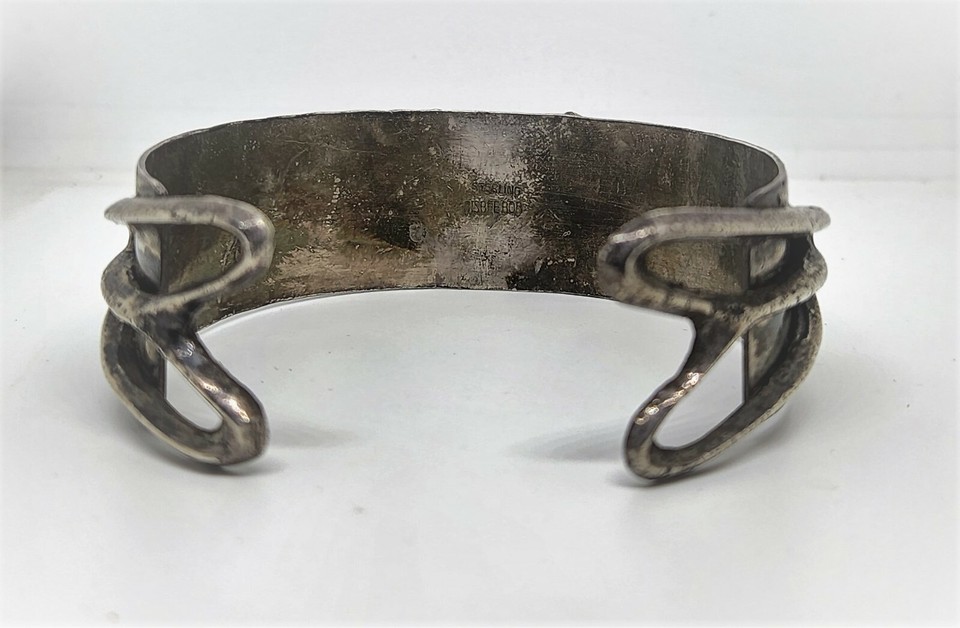 Extra Large Bisbee Bob Genuine Bisbee Turquoise Sterling Silver Cuff ...