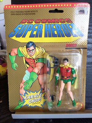 ROBIN KARATE CHOP DC COMICS SUPER HEROES TOY BIZ 1989 NEW ON CARD | eBay