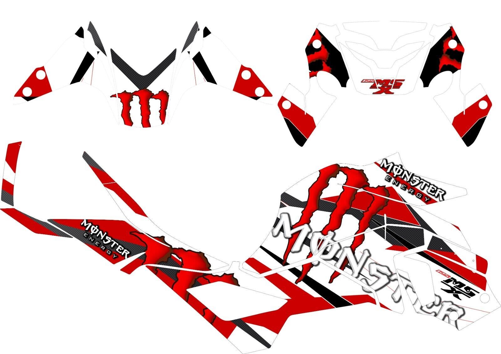 Honda MSX125 sticker Kit - Honda Grom sticker kit - msx graphics - grom ...