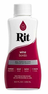 Rit Dye Liquid Fabric Dye, 8-Ounce, Wine | eBay
