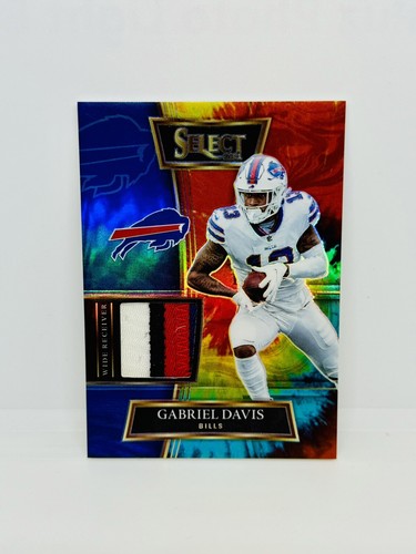 2021 Panini Select GABRIEL DAVIS Swatches Tie-Dye Prizm Patch /25 ...