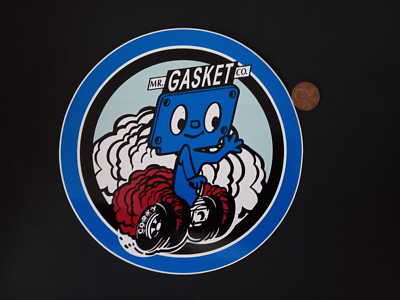 MR GASKET GUY BLUE Sticker Decal RACING Old Stock ORIGINAL | eBay