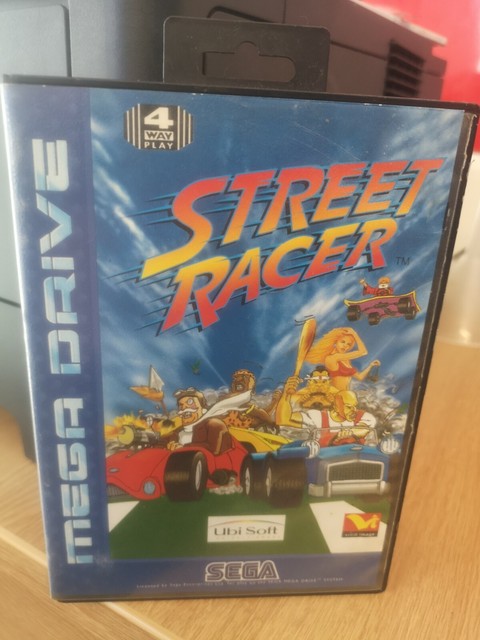Street Racer - Mega Drive Game SEGA Kart Racing Track Action Ubisoft ...