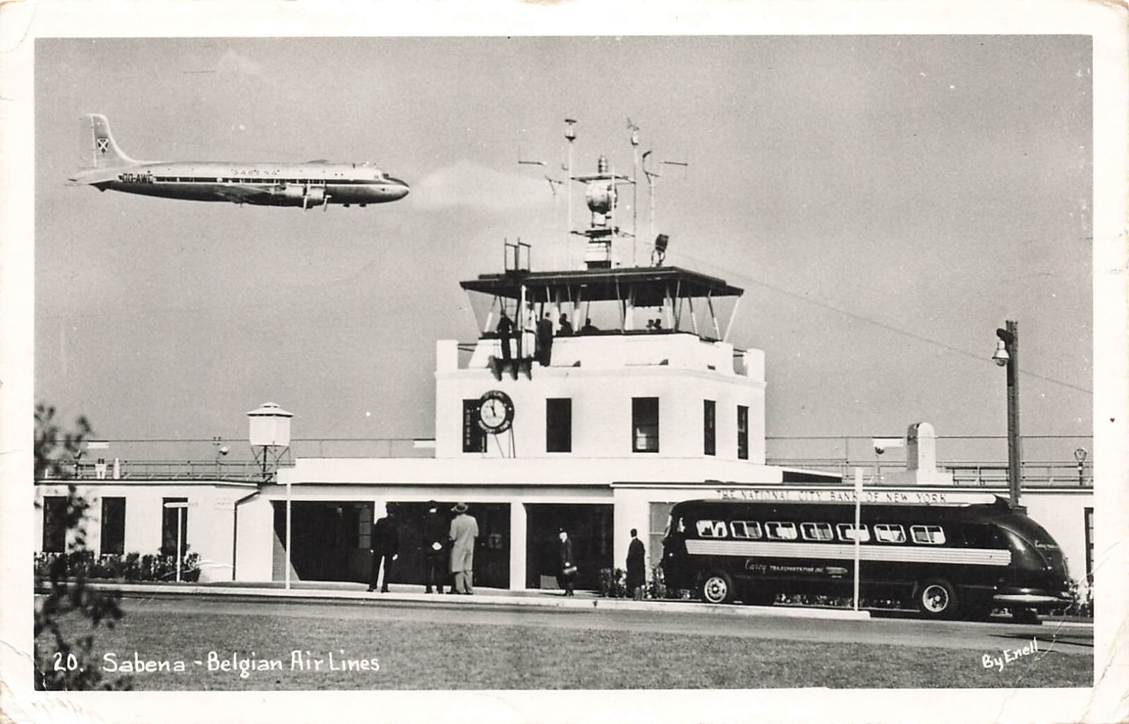 LP64 Sabena Belgian AirLines Aviation Airport Belgium RPPC Vintage ...