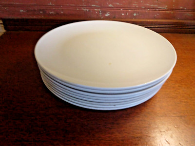 Vintage Boonton Ware White Somerset 9 7/8" Plates Melmac Melamine ~ SET ...