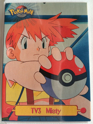 Pokemon - TV3 Misty Topps Black Logo Non-Holo 2nd Print 1999 NM | eBay