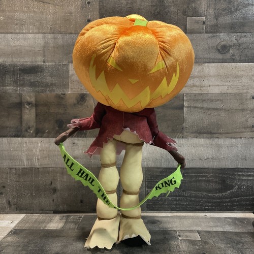 The Nightmare Before Christmas Pumpkin King Halloween Greeter 21 Inches ...