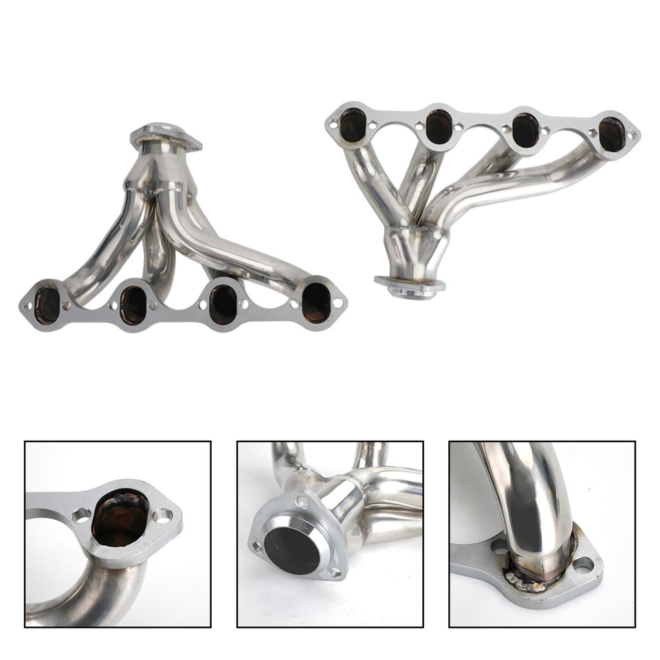 Stainless Hugger Exhaust Headers Fits Ford Short Block Windsor 289 302 ...
