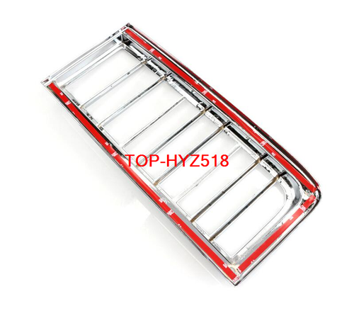 For 2003-2009 HUMMER H2 Chrome Rear headlight Cover +Tail light vent ...