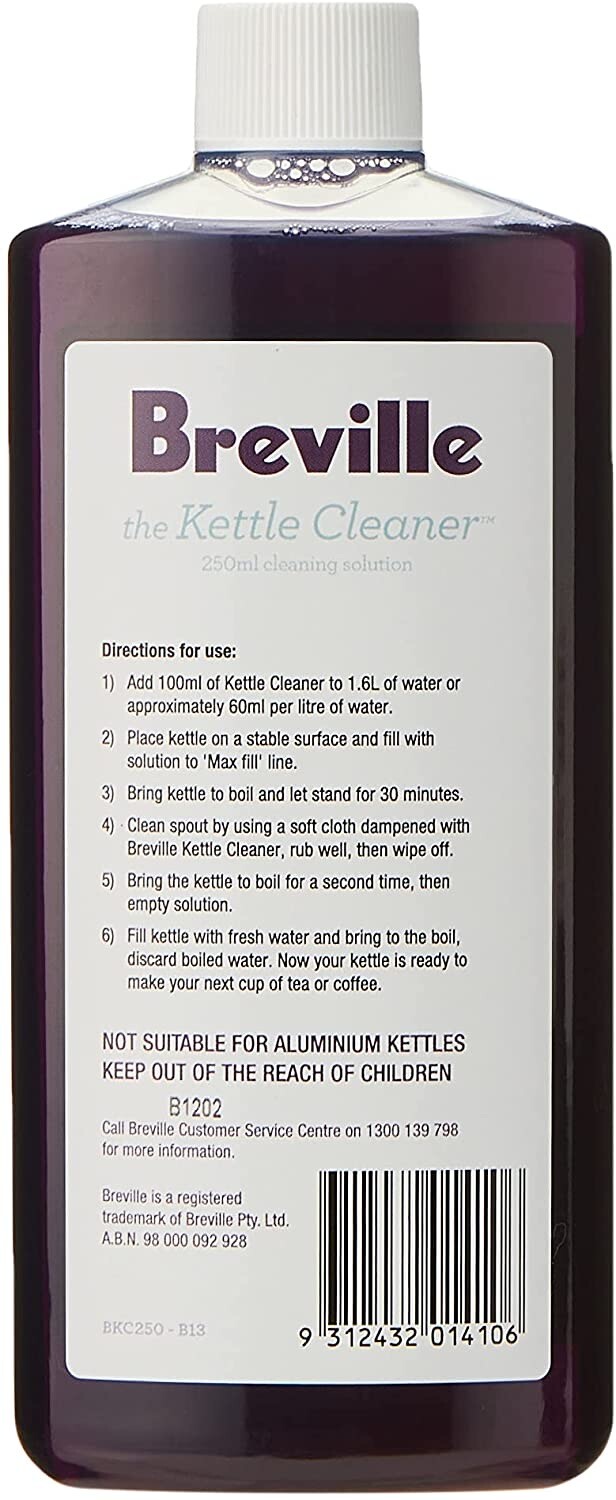 NEW Kettle Cleaner Descaler Remove Stain Scale Build Up Breville 250ml ...