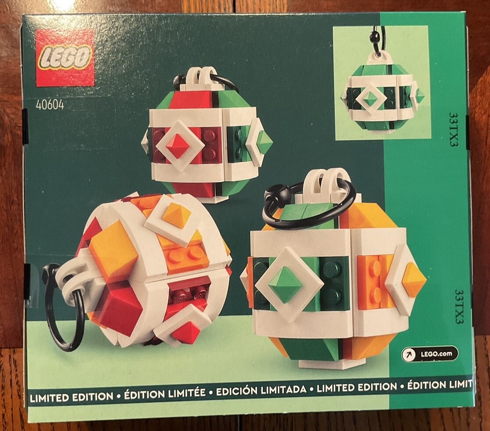 LEGO 40604 Christmas Tree Decor Set Limited Edition Lego Ornaments ...