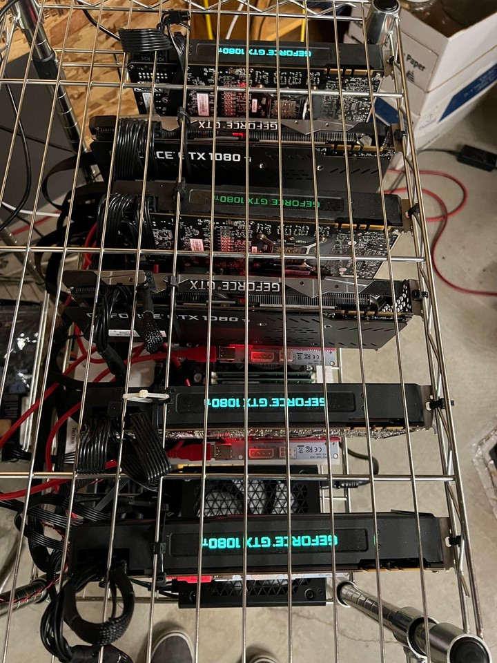 Used Crypto Mining Rig with 5 GeForce GTX 1080Ti 11GB GPUs | eBay