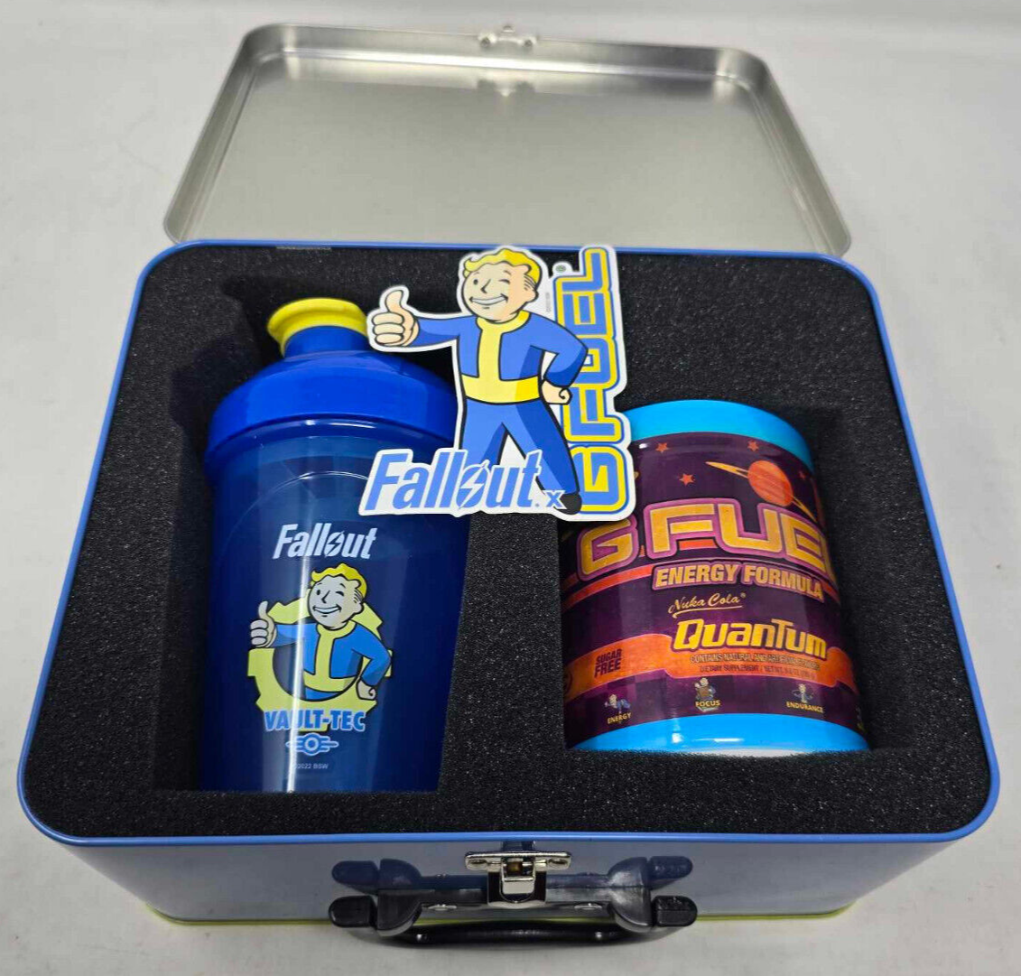 G Fuel Fallout 25th Anniversary Nuka Cola Quantum Collector's Lunch Box ...