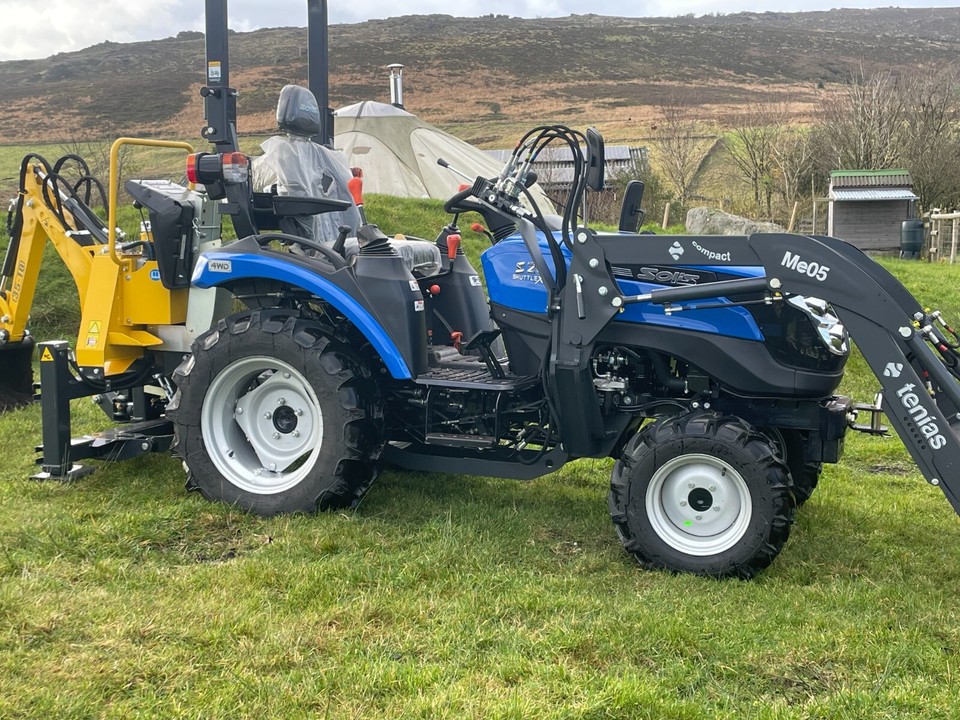 Solis 26 4WD tractor, loader & rear actor (Mini JCB) package | eBay UK