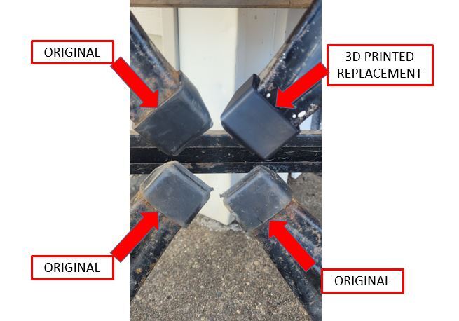 Black and Decker Workmate 200 225 Replacement Foot Pads 242393-00 ...