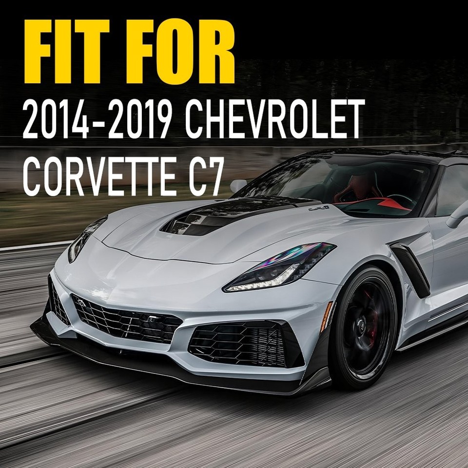 2x Smoke LED Bumper Reflector Tail Light Lamp For Chevrolet C7 Corvette ...