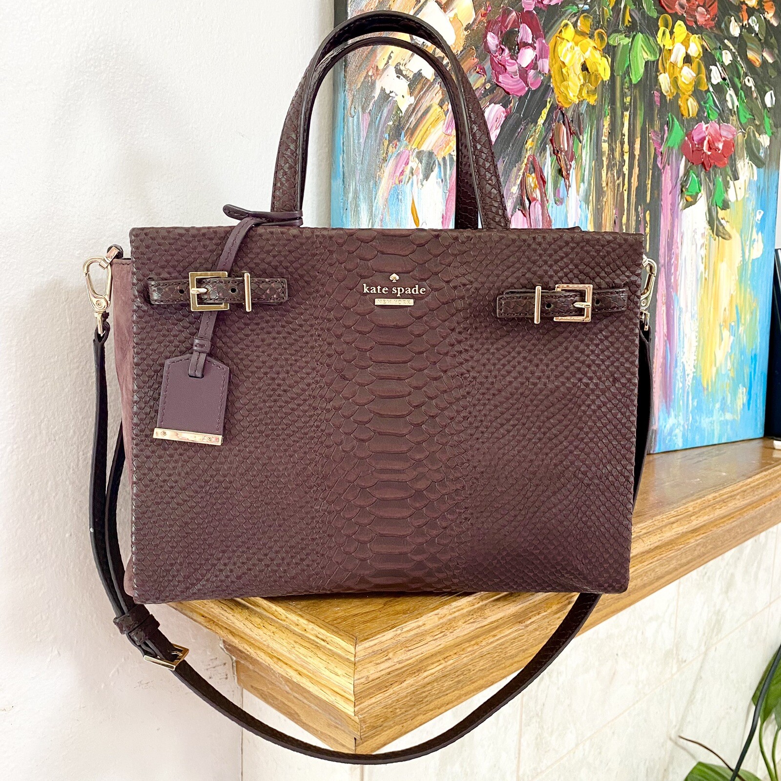 Kate Spade Holden Street Lanie Tote Crossbody Embosse… - Gem