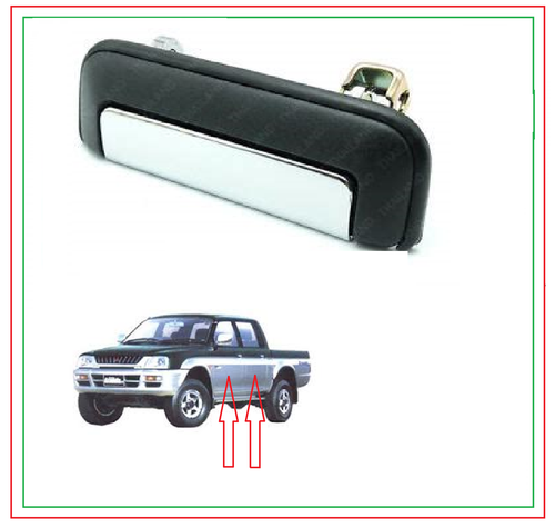 Handle For Mitsubishi L200 Chrome Door Front Rear Left Door | eBay