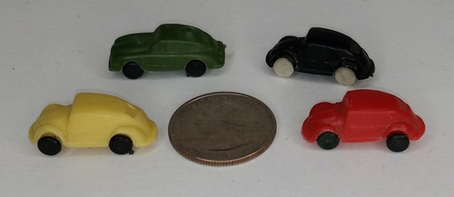 Lot of 4 Dime store penny plastic unmarked VOLKSWAGEN cars | eBay