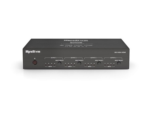 WyreStorm MX-0404-HDMI 4K HDR 4x4 HDMI Matrix Switcher with Scaling ...