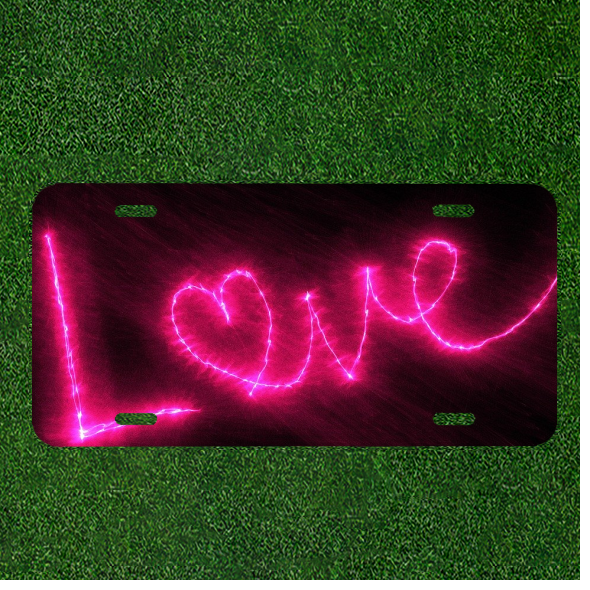 Pink Custom License Plates