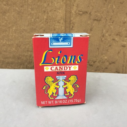 Lions Candy Stix Fake Cigarettes EMPTY Box Pewaukee WI 1983 Stark Candy ...