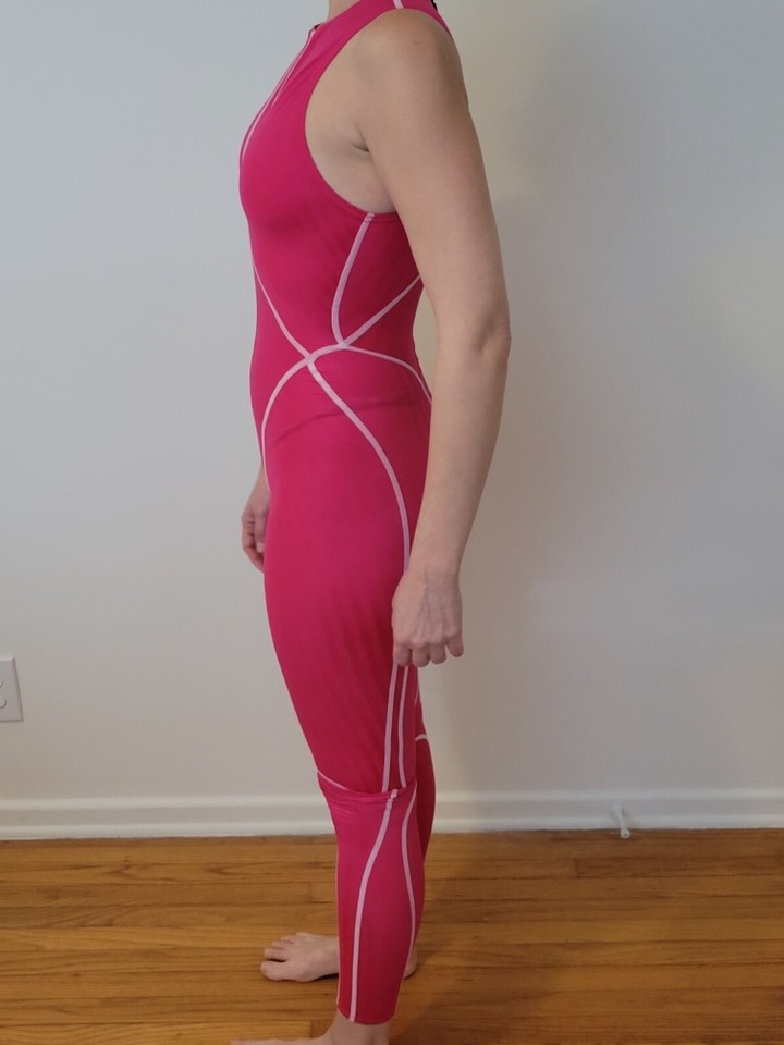 Speedo aquablade full body suit speedsuit skinsuit swimskin pink 28 ...