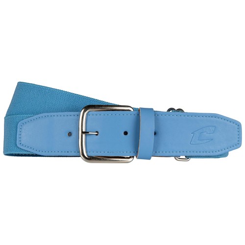 Light Blue CHAMPRO Baseball Belt with Leather Tab for Adults ...
