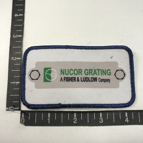Used NUCOR GRATING A FISHER & LUDLOW COMPANY Advertising Uniform Patch ...