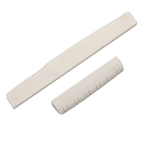 12 Strings Acoustic Guitar Slotted Nut 49x6x9mm and Bridge Saddle ...