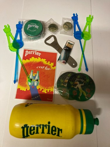 Source Perrier Lot de 13 objets publicitaires | eBay