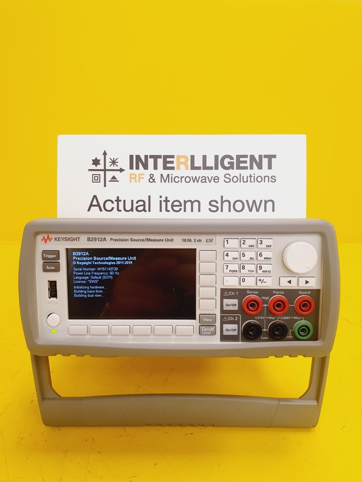 Keysight B2912A Source Meter Unit (SMU), 2CH 10fA 210V, 3A DC/10.5A ...