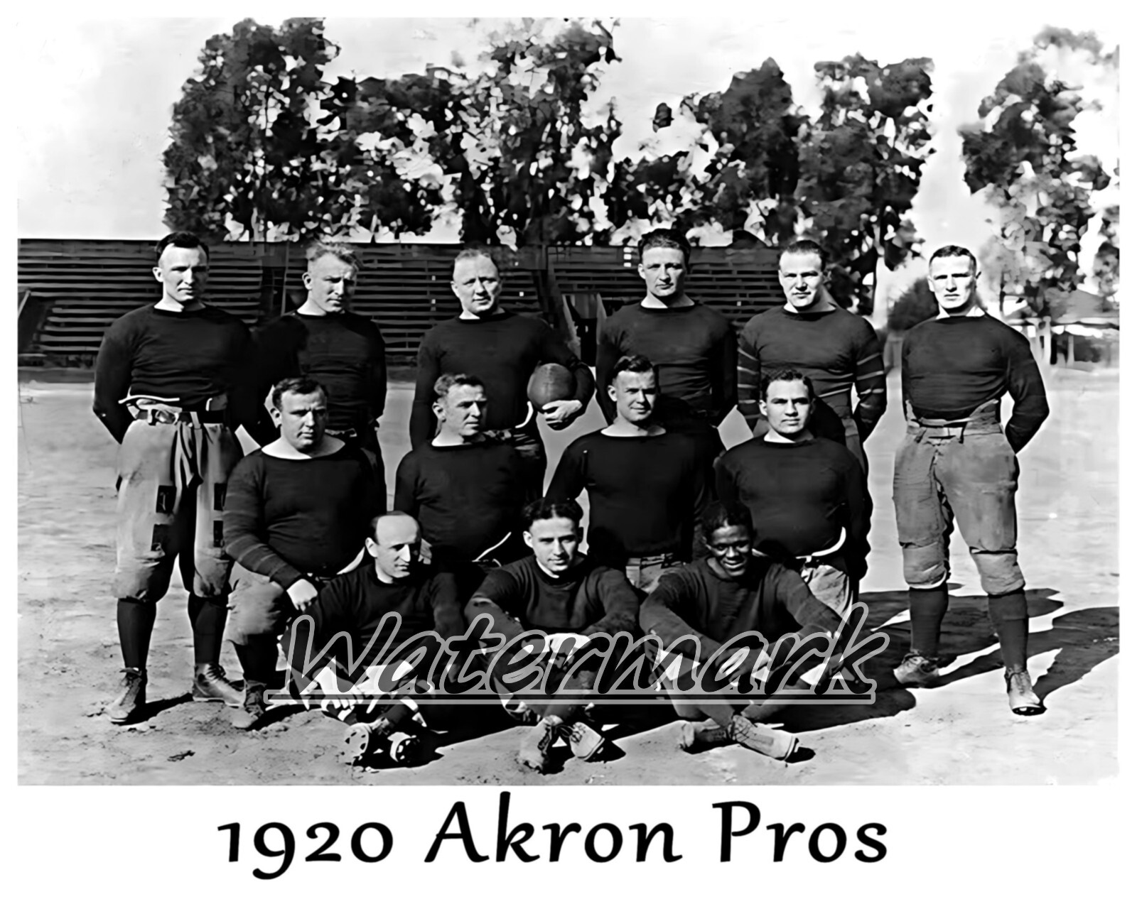 1920 NFL Akron Pros Black and White Team Picture 8 X 10 Photo Picture ...