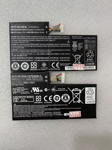 AC13F8L Tablet Battery For ACER Iconia A1-810 A1-811 W4-820 W4-820P ...