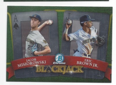 2022 BOWMAN DRAFT BLACKJACK JACOB MISIOROWSKI ERIC BROWN JR .99 ...